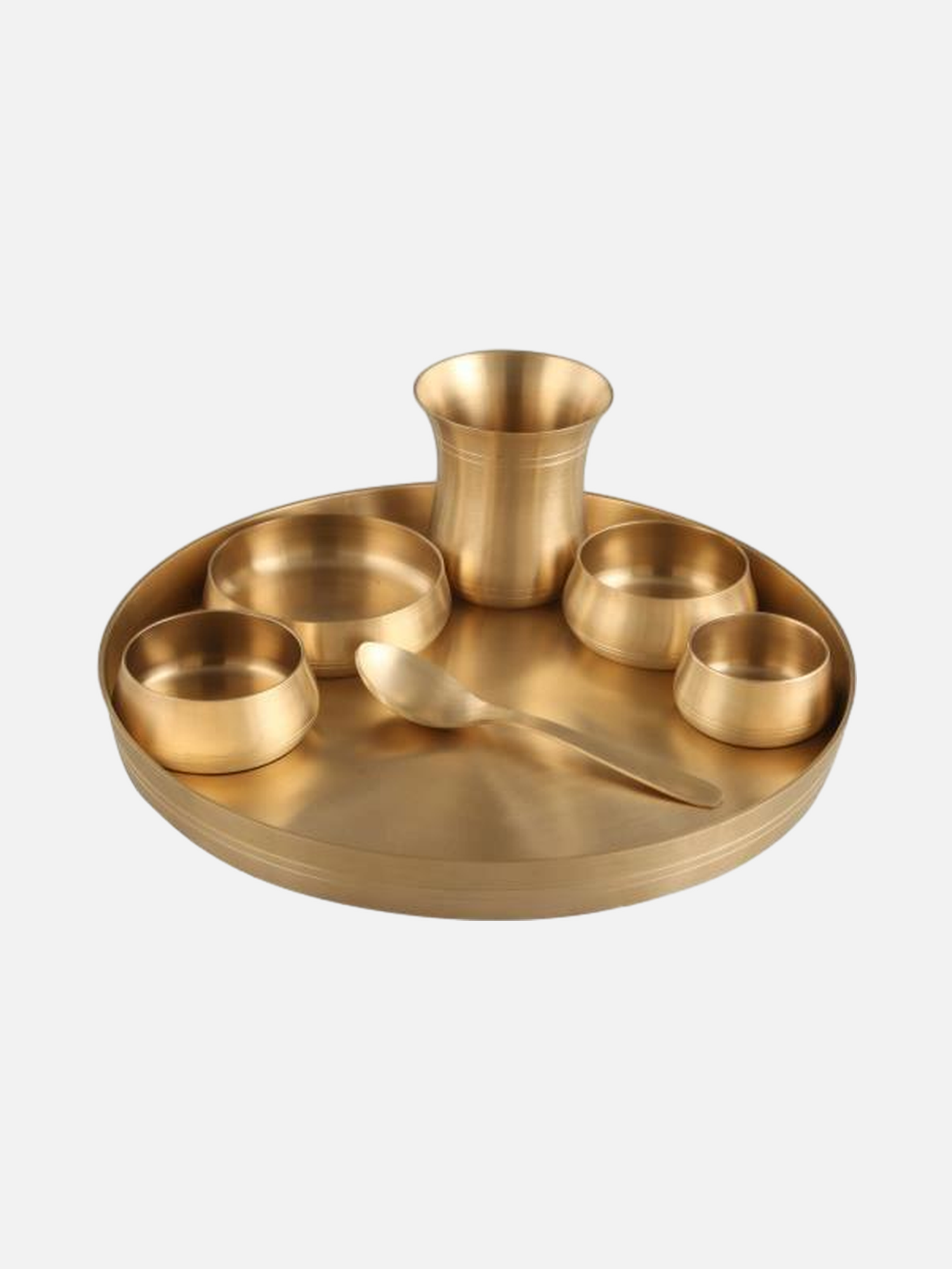 Classic Curved Thali Set (7 Pcs.)